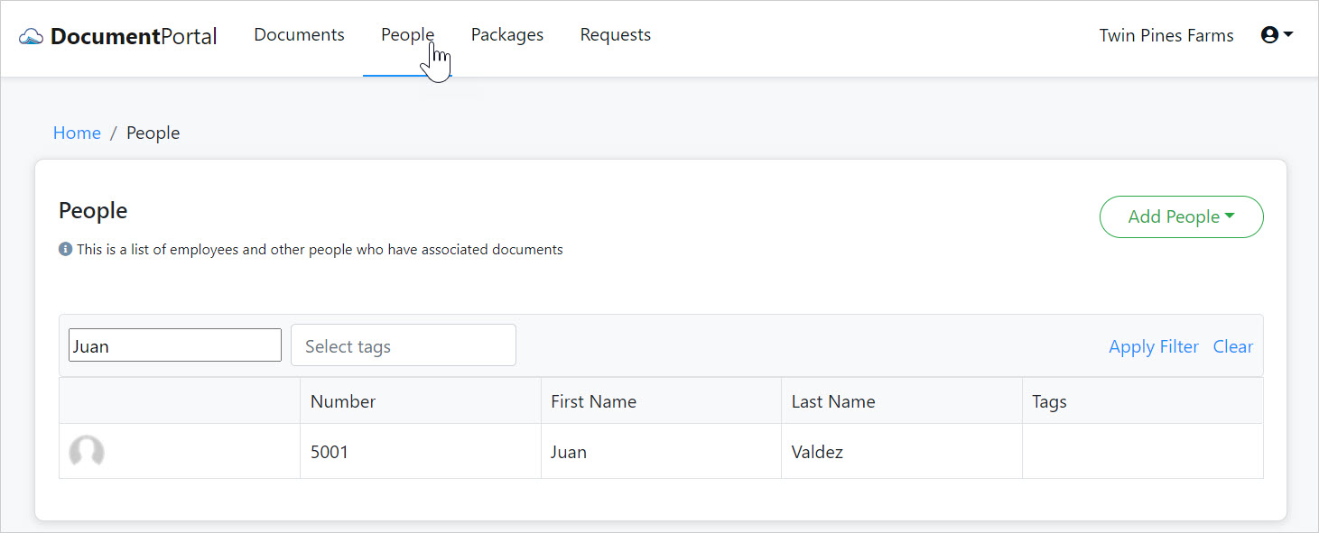 People List – Document Portal, LLC