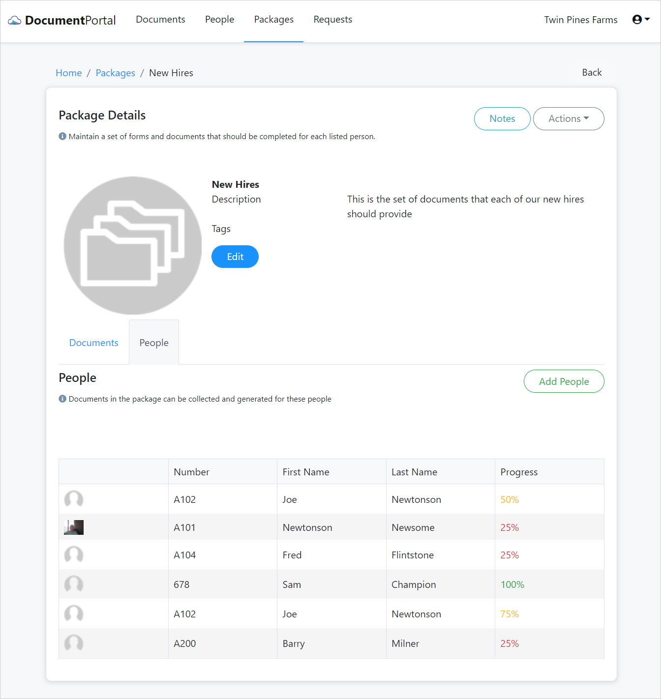 Package Details – Document Portal, LLC