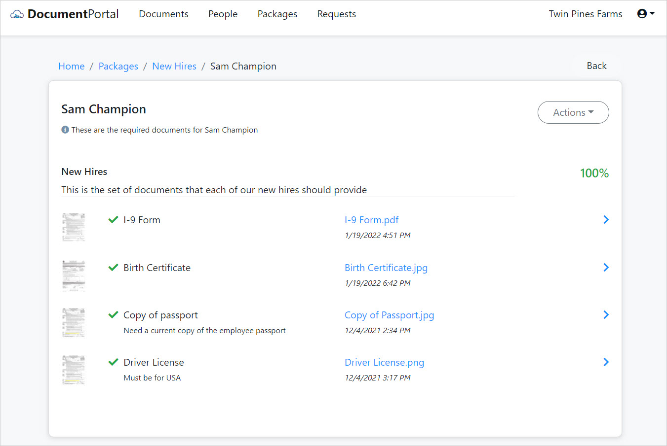 Package Details – Document Portal, LLC