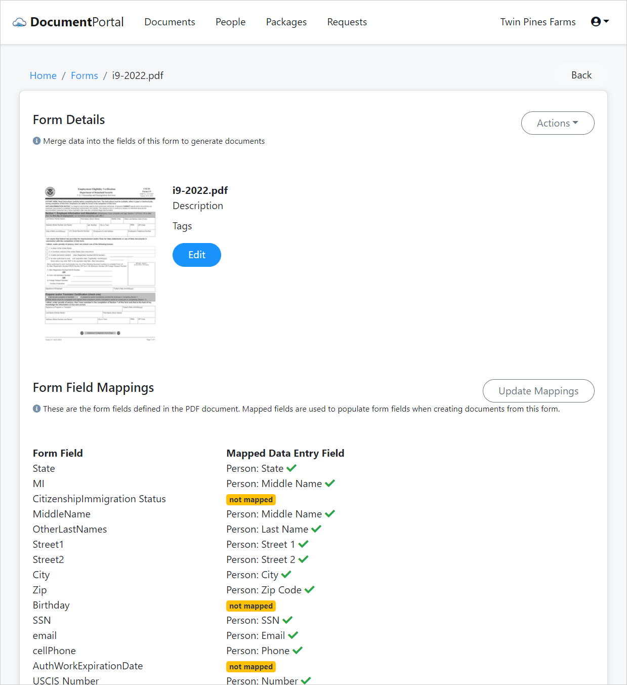Form Details – Document Portal, LLC