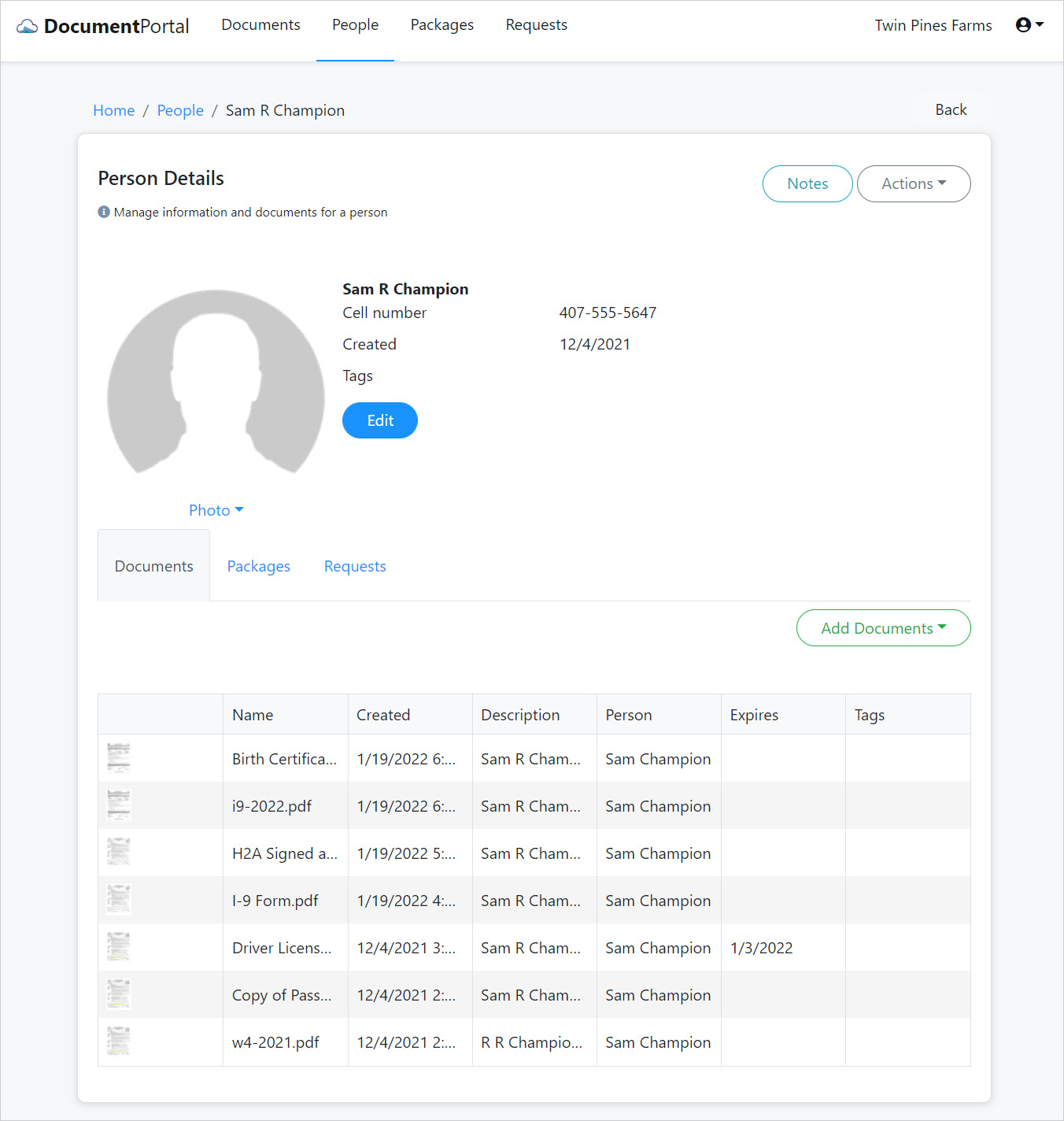 Person Details – Document Portal, LLC