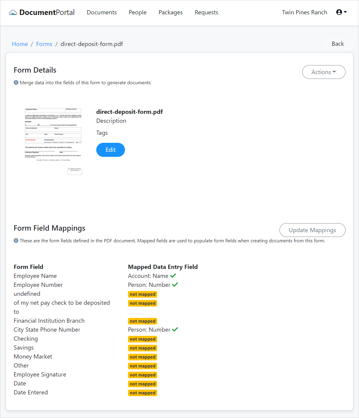 Why is my data not appearing in merged forms? – Document Portal, LLC